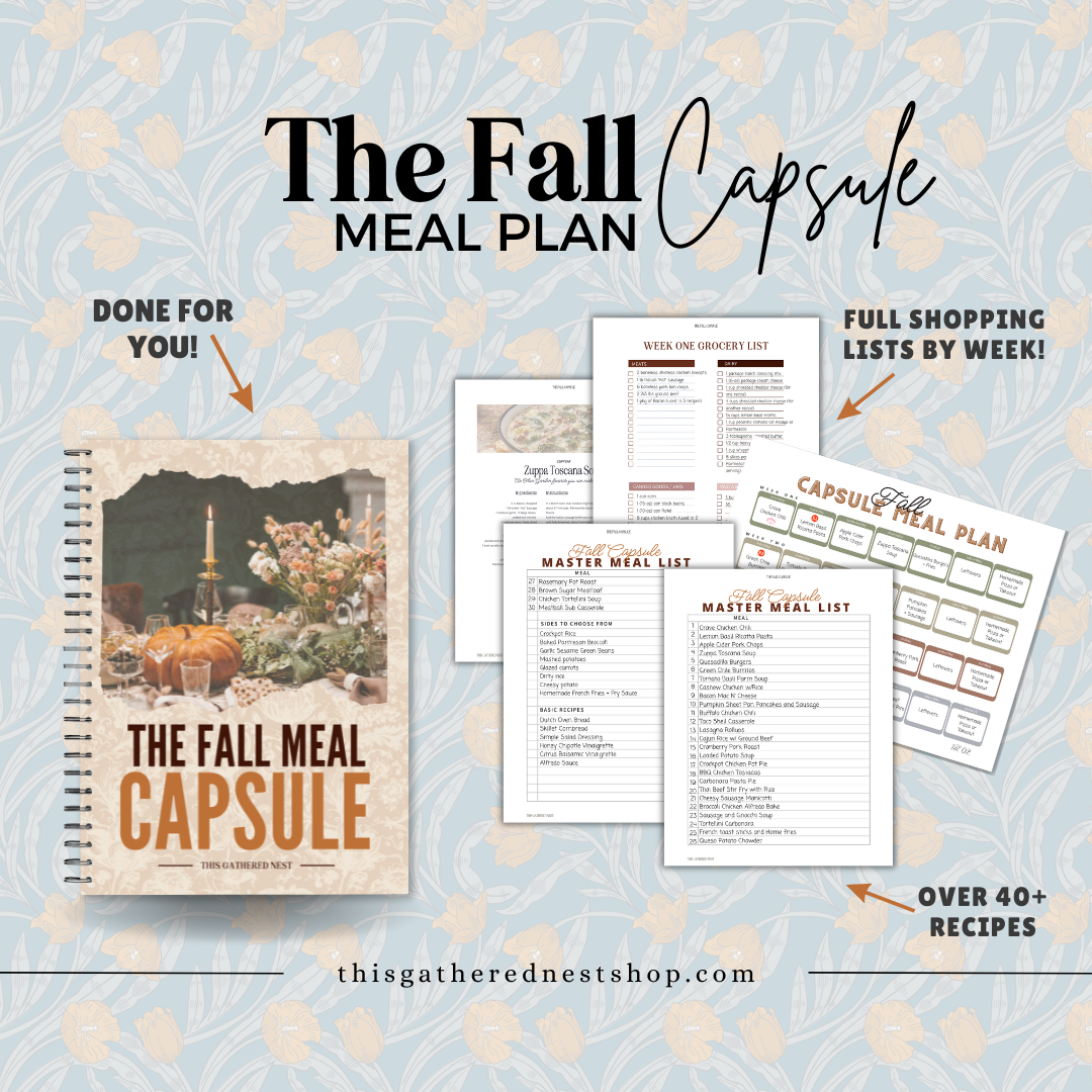 The {Fall} Capsule Meal Plan – TGN - The Shop